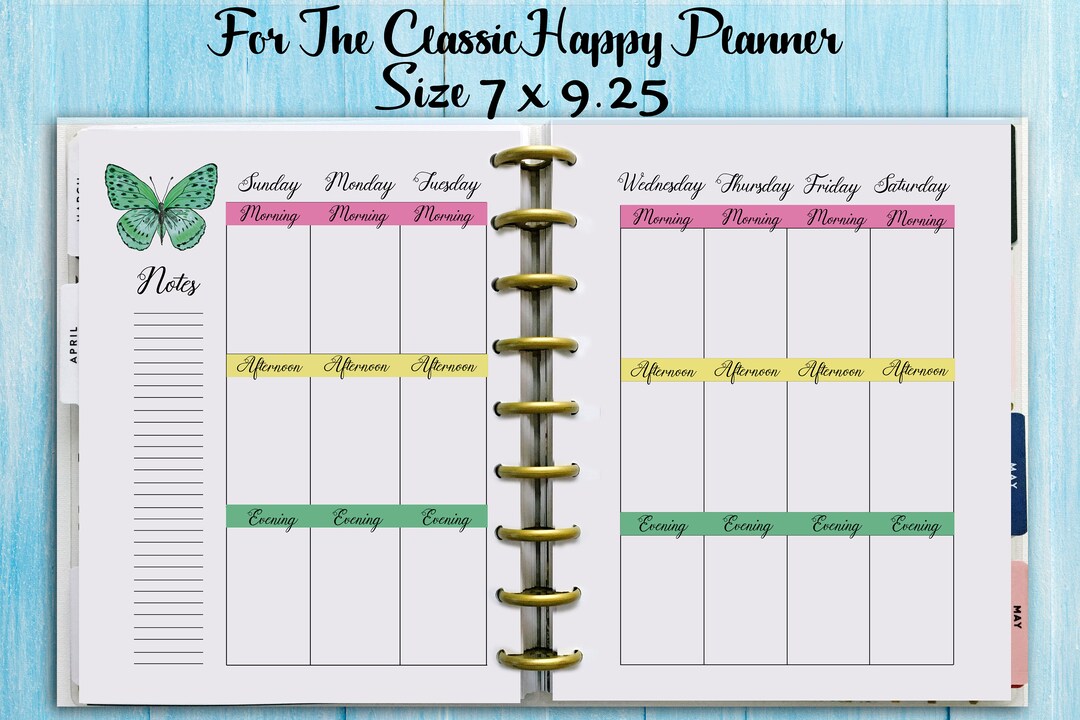 Planner Printables Weekly Inserts for the Happy Planner Classic ...