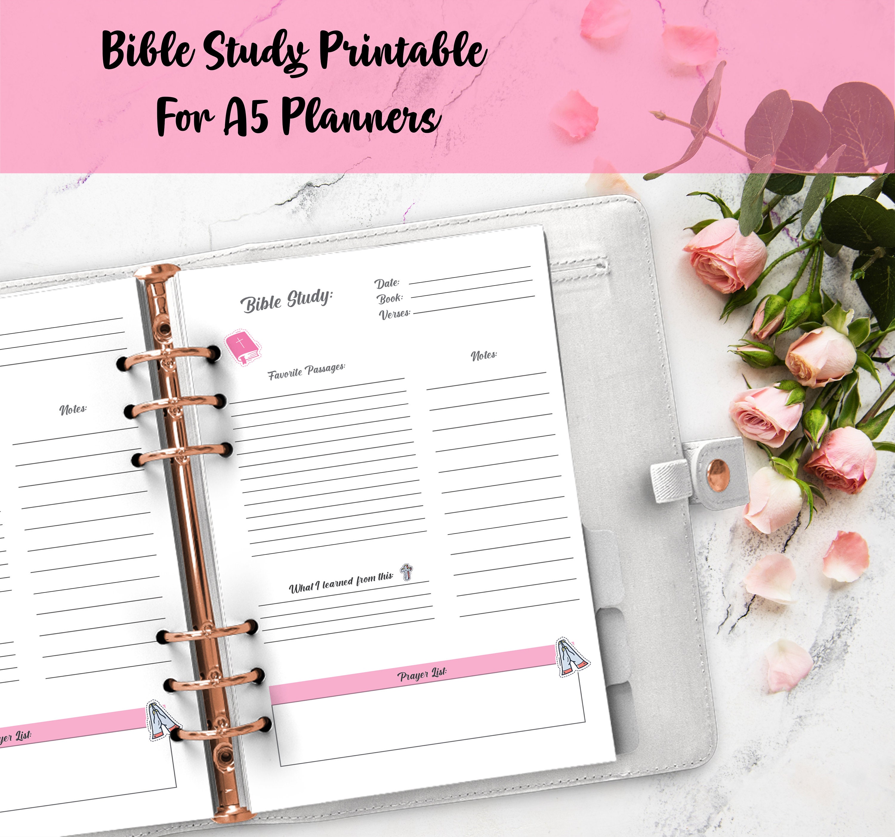 Bible Study, Sermon Notes, Planner Printable, Prayer Journal, Planner ...