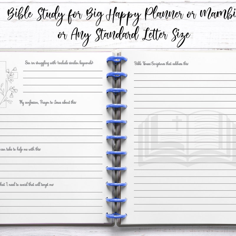 Bible Study Planner Printable - Etsy