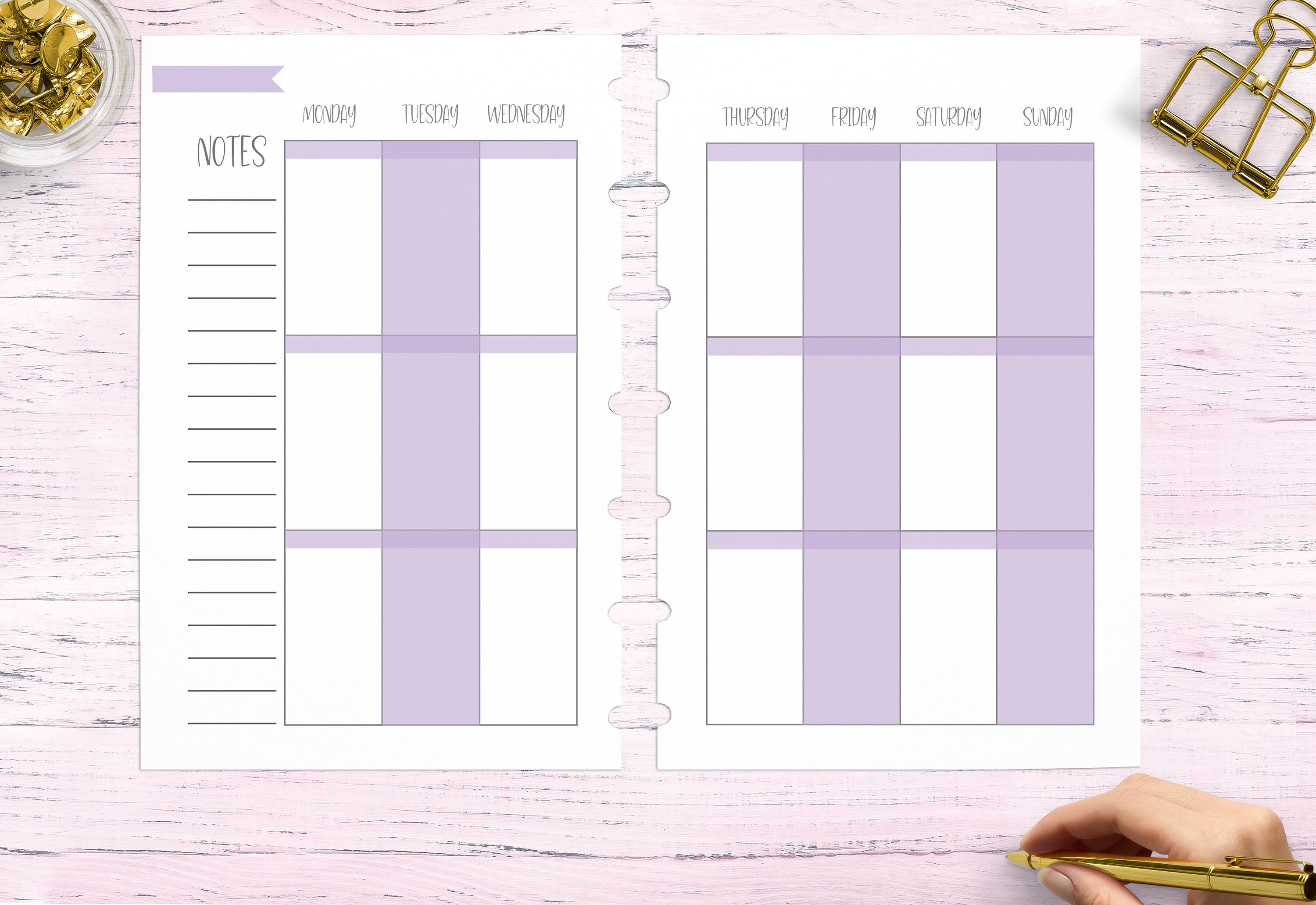 Weekly Planner Printable for the Happy Planner or Mambi Mini Size ...