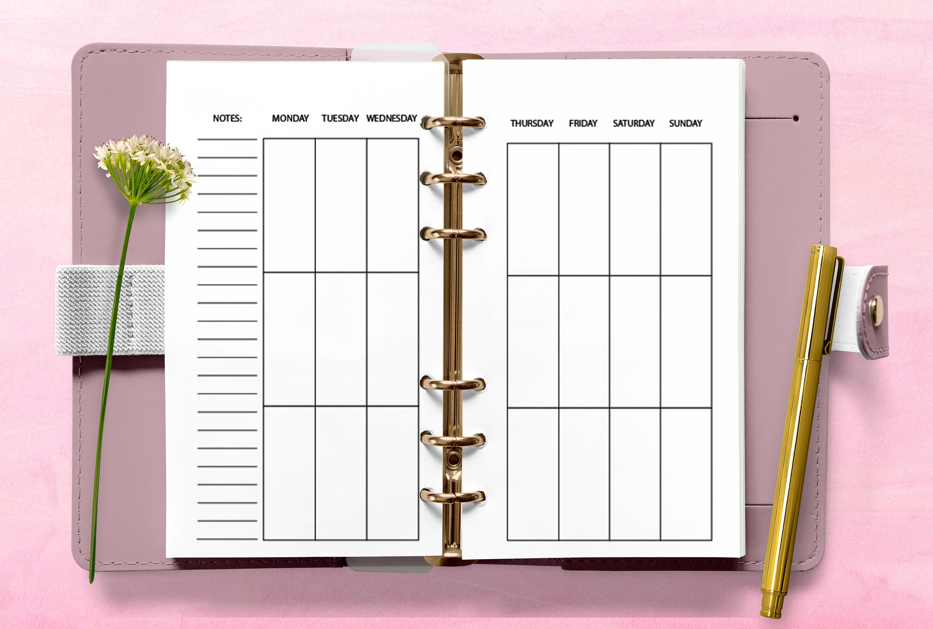 Weekly Planner Printable, for the Personal Size Planners. Personal ...