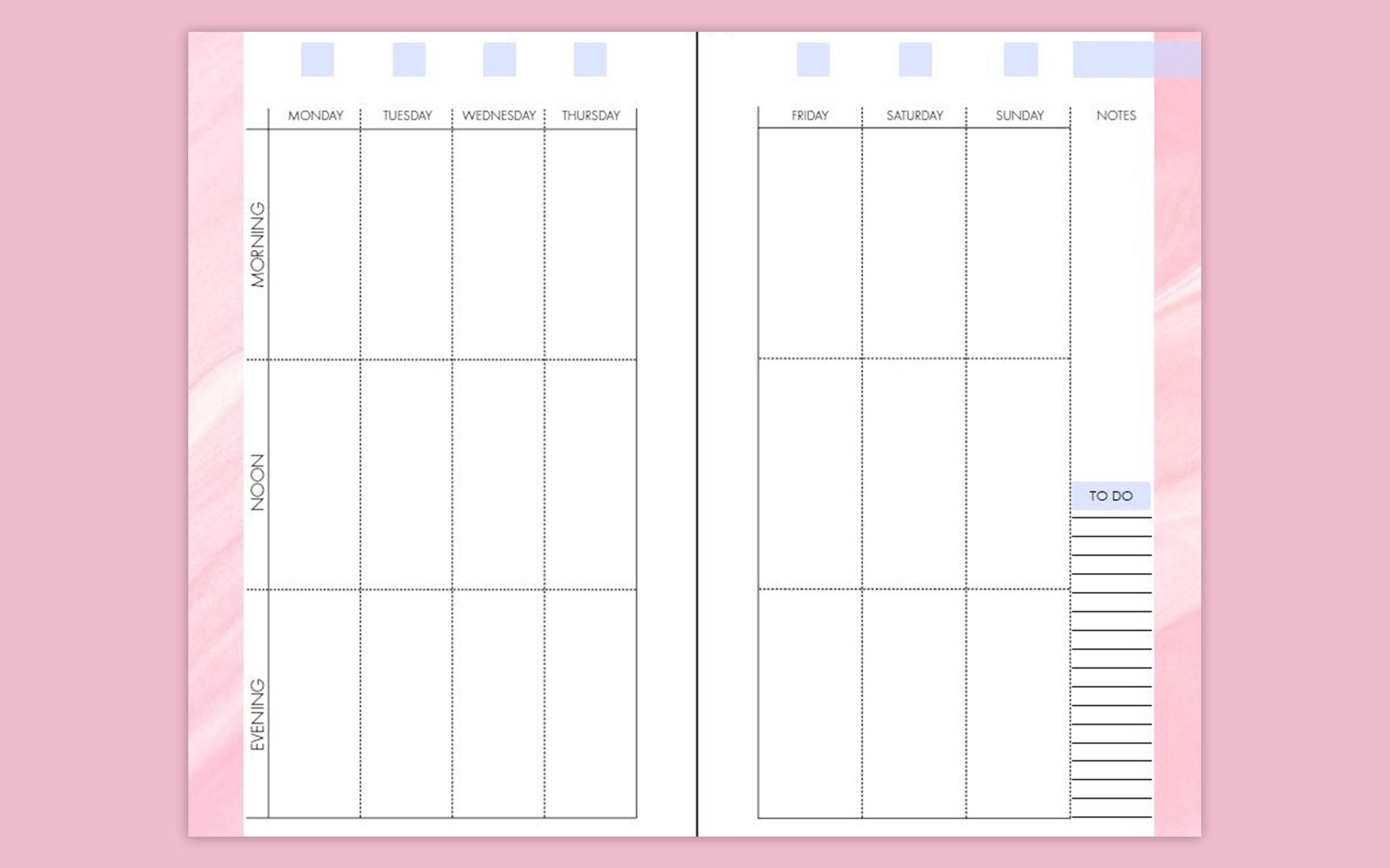 Editable Weekly Printable, for the Compact Size Planners, Franklin ...