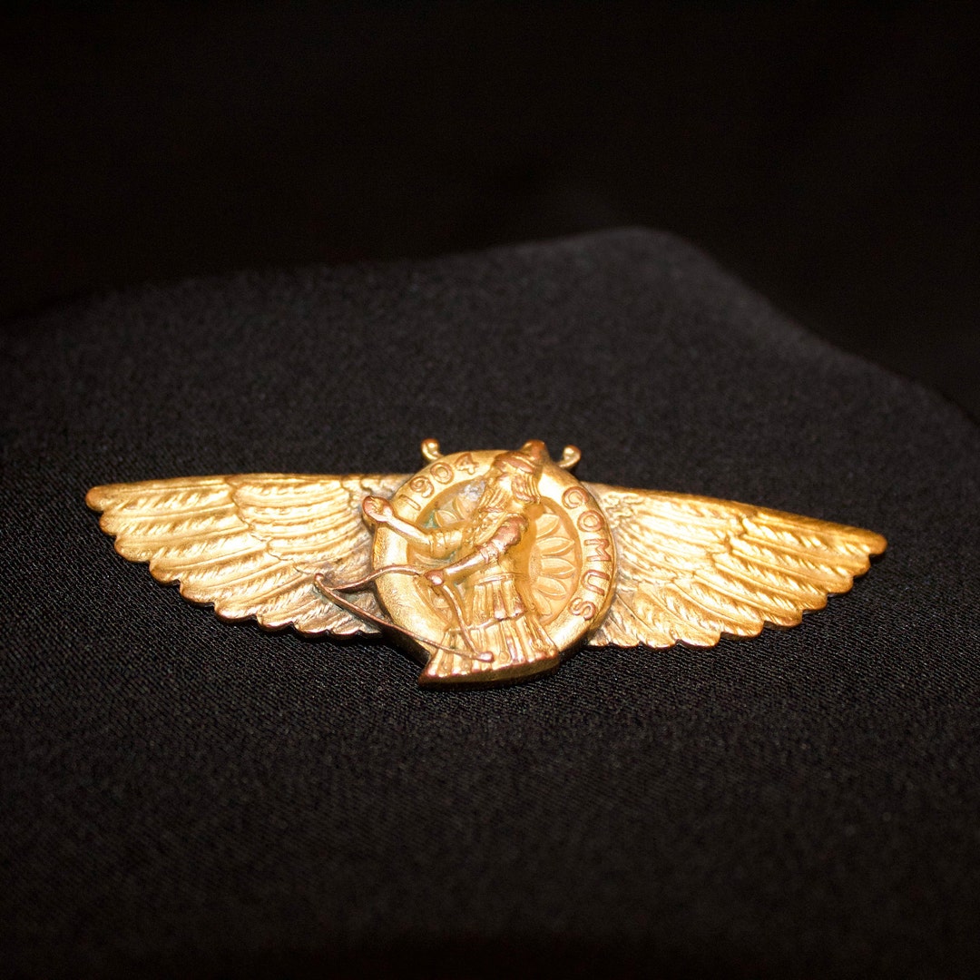 1904 Mardi Gras Comus Ball Favor Pin Mystick Krewe of Comus Favor Krewe ...