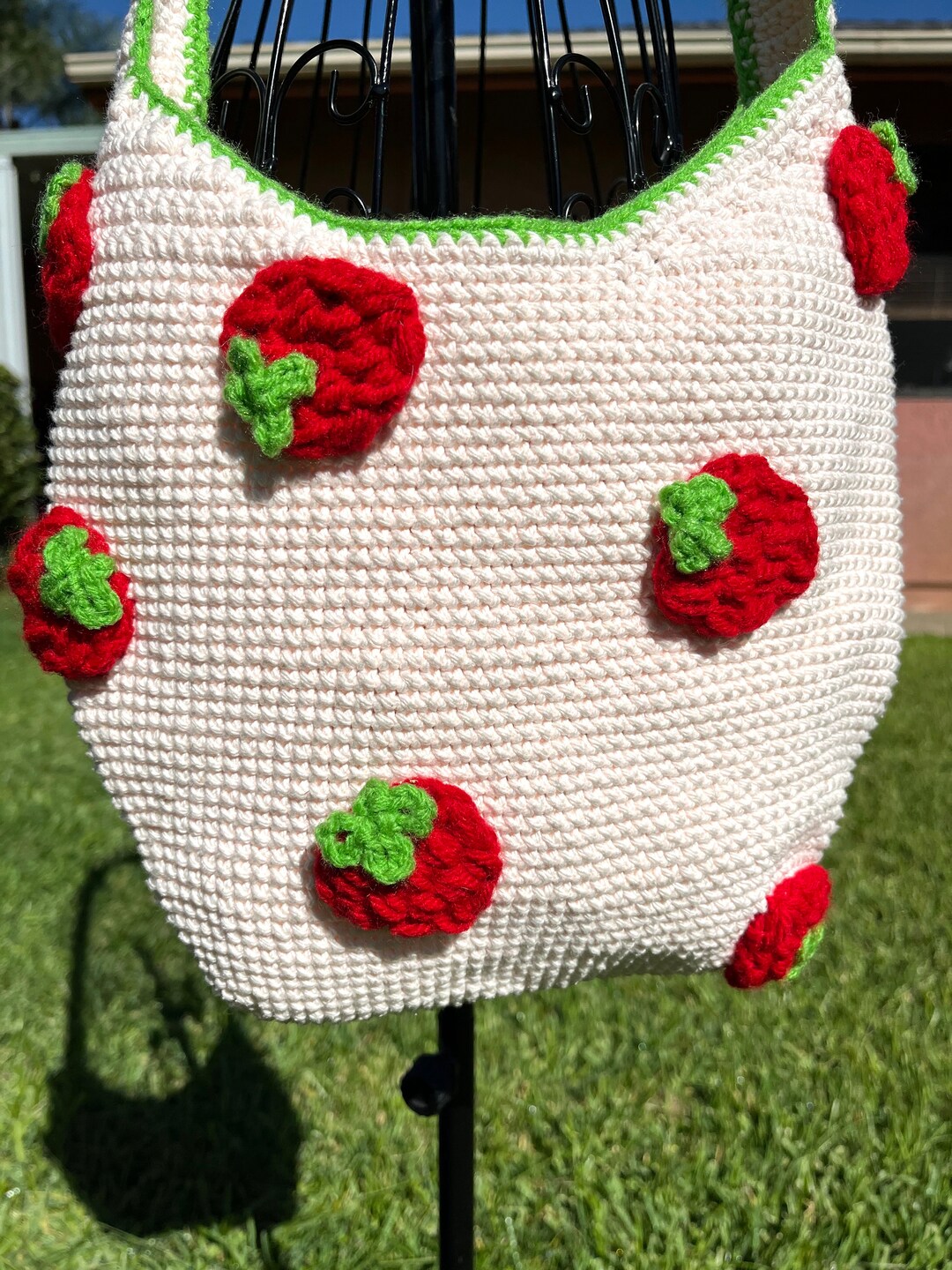Cute Strawberry Handmade Purse - Etsy