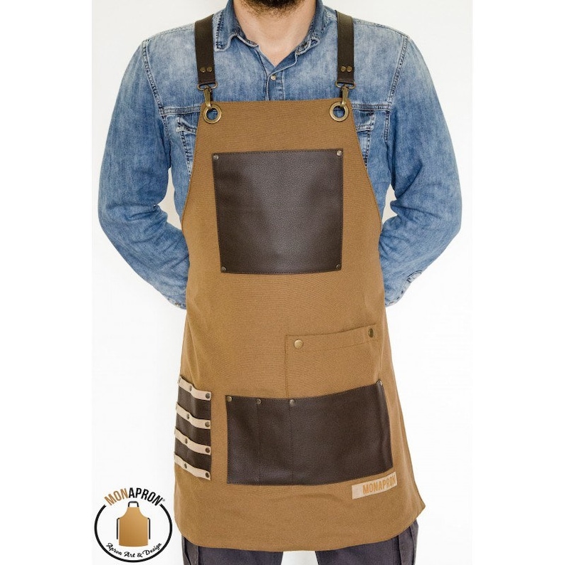 Extra Pocket Design Apron W/ Straps - Etsy