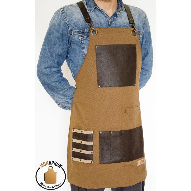 Extra Pocket Design Apron W/ Straps - Etsy