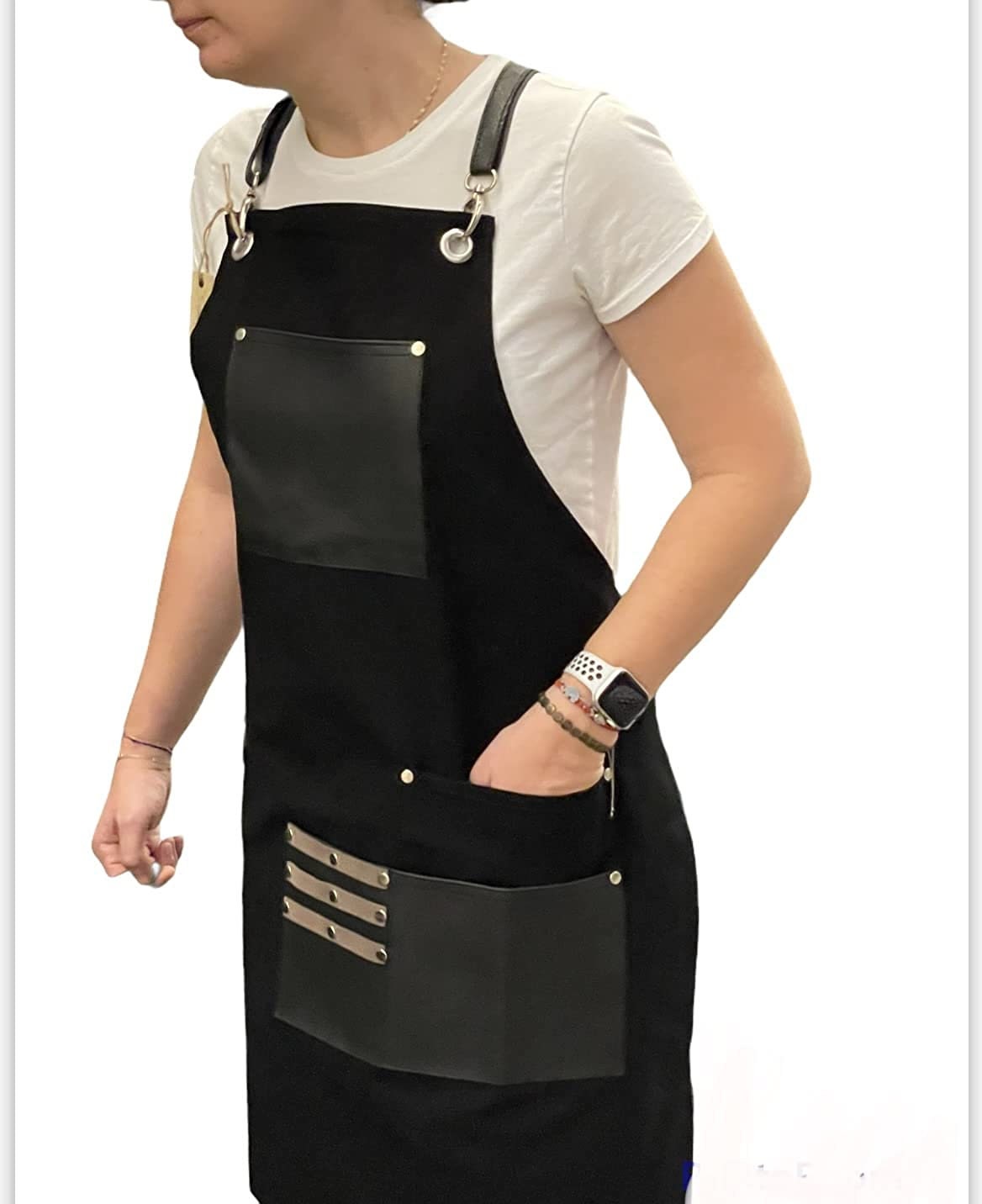 Black Duty Design Apron Baristas-hairdresser-barbers-tattooers-make up ...
