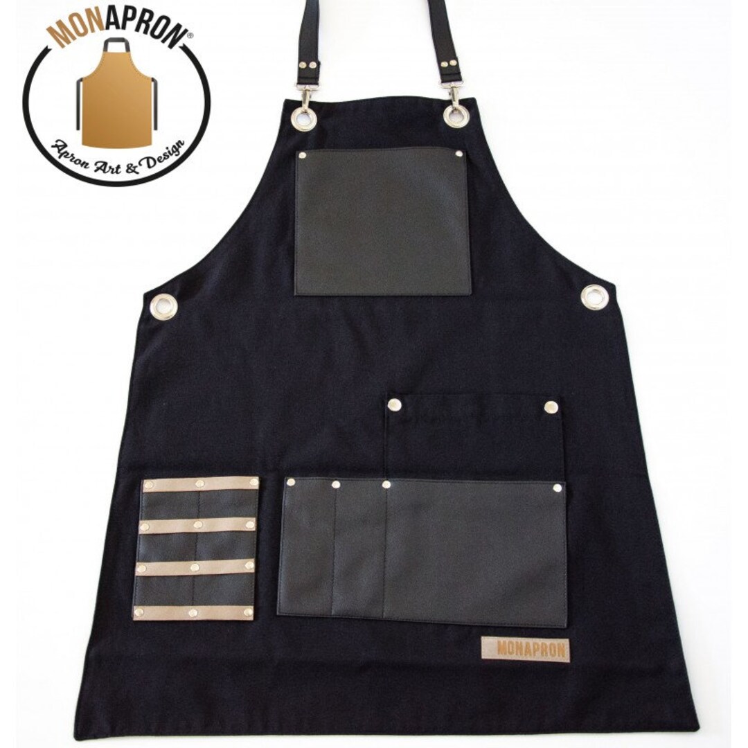 Plus Size - XXL - Extra Pocket Design Apron W/ Straps Barista ...