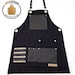 Plus Size XXL Extra Pocket Design Apron W/ Straps Barista-hairdresser ...