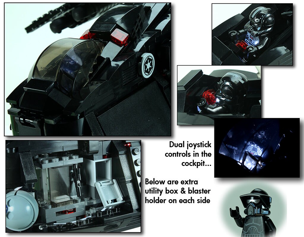 Custom Lego Star Wars Black Ops Republic Gunship 7676 7163 75021 75046 ...