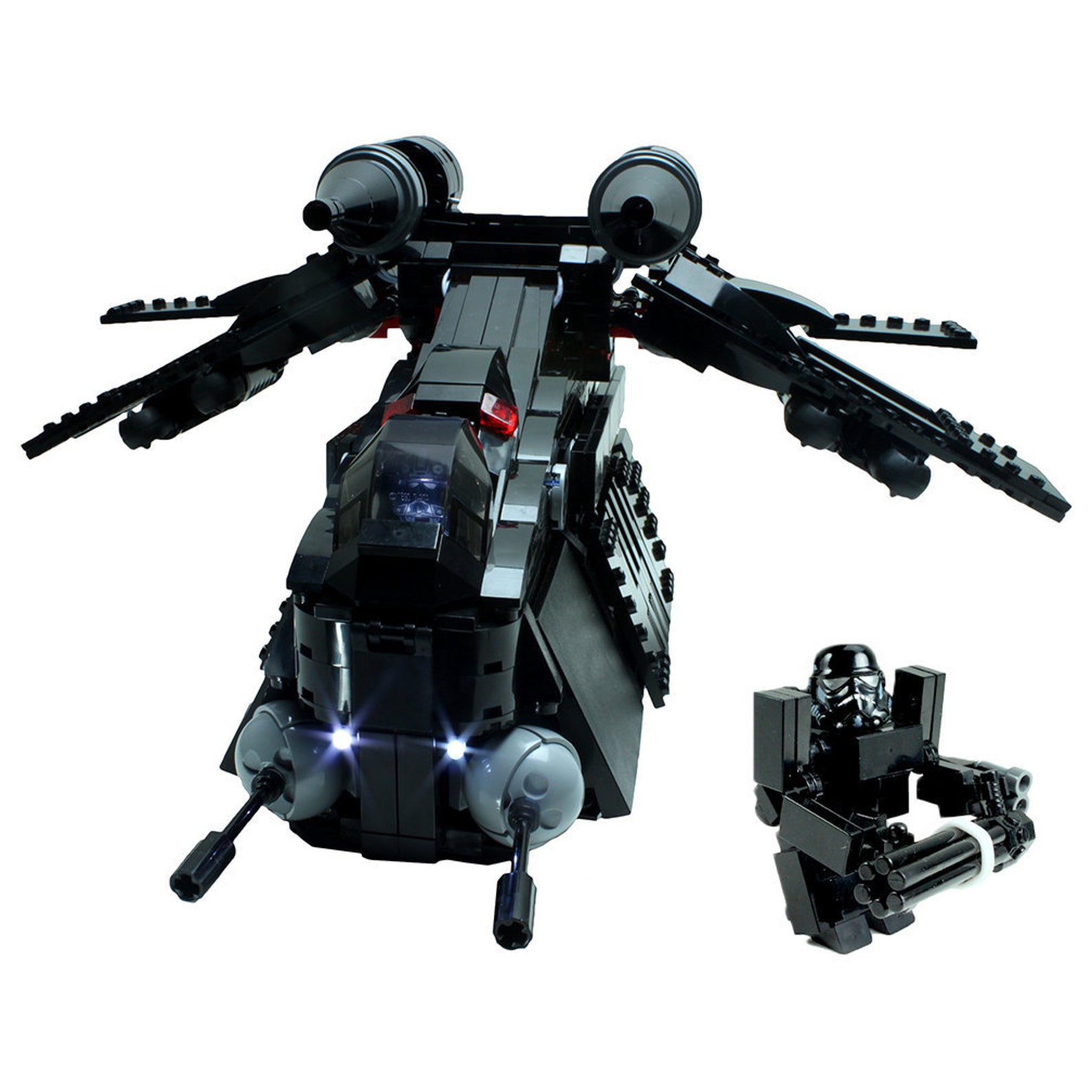 Custom Lego Star Wars Black Ops Republic Gunship 7676 7163 75021 75046 ...