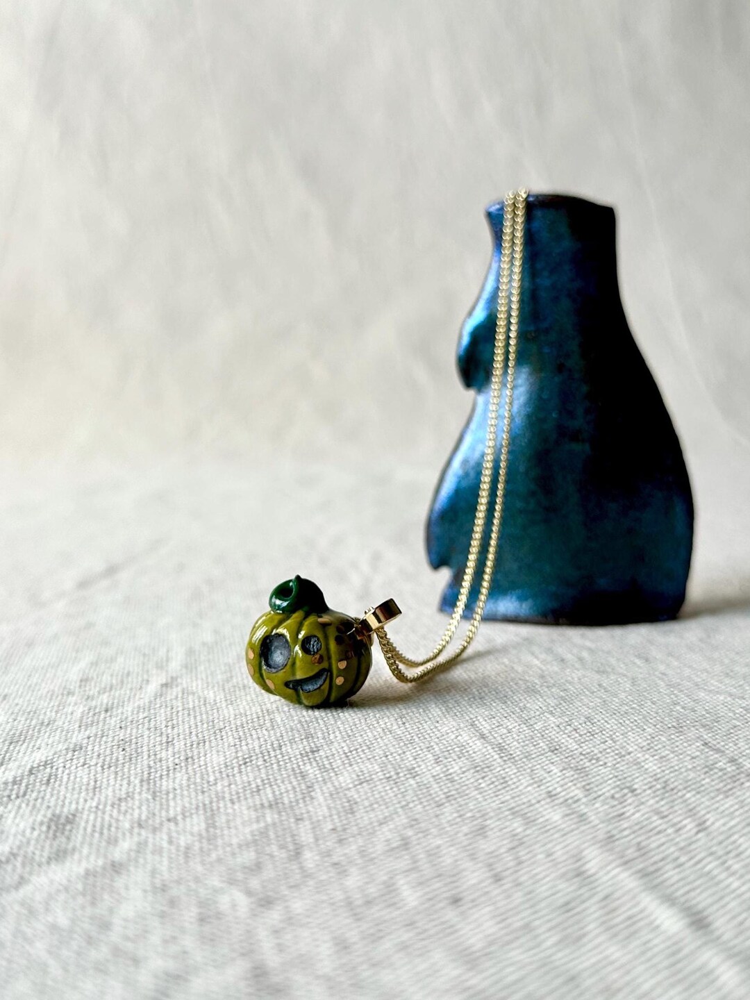 Halloween Pendant, Jack-o’-lantern Pendant, Pumpkin Pendant, Ceramic ...