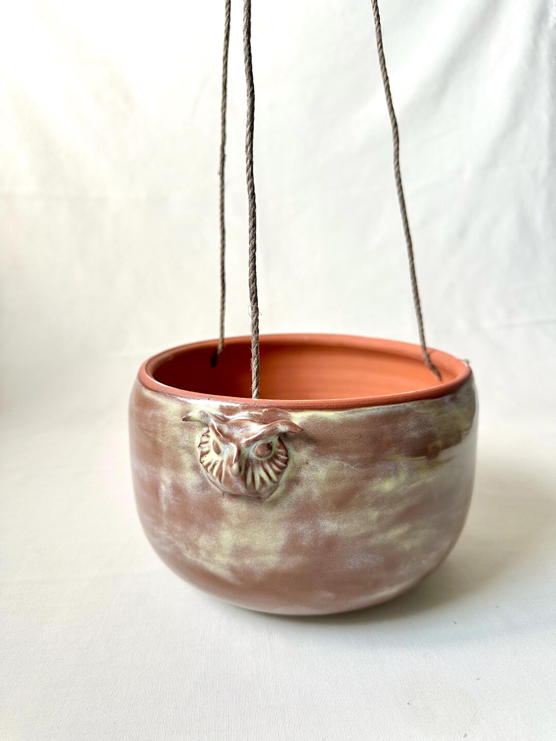 Gargoyle Planter, Hanging Planter, Shallow Planter,ceramic Planter With ...