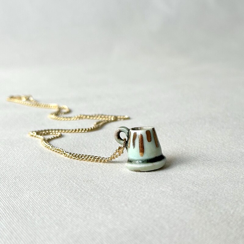 Teacup Necklace - Etsy