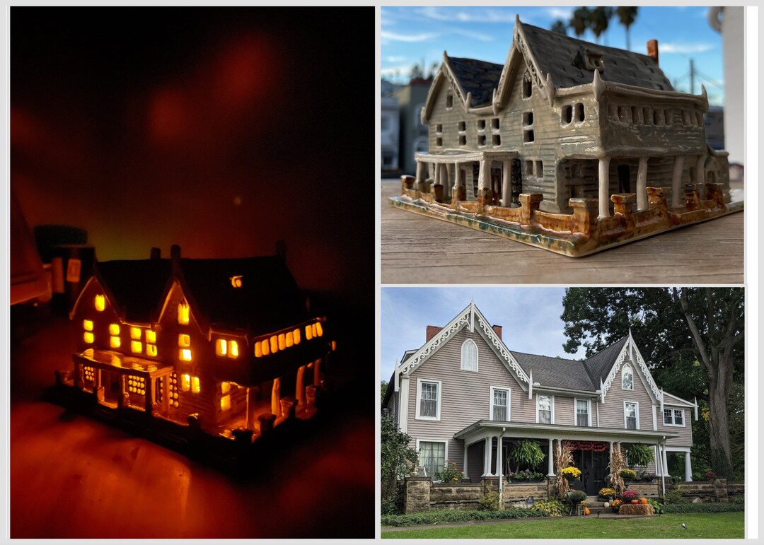 Custom House, Ceramic House, Personalized House Model, Ceramic Tea ...