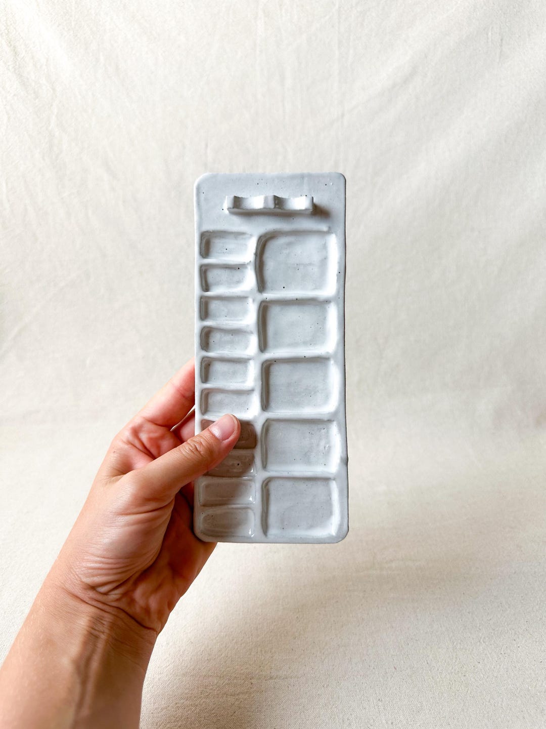 Watercolor Palette, Aquarelle Palette, Ceramic Paint Palette, Ceramic ...