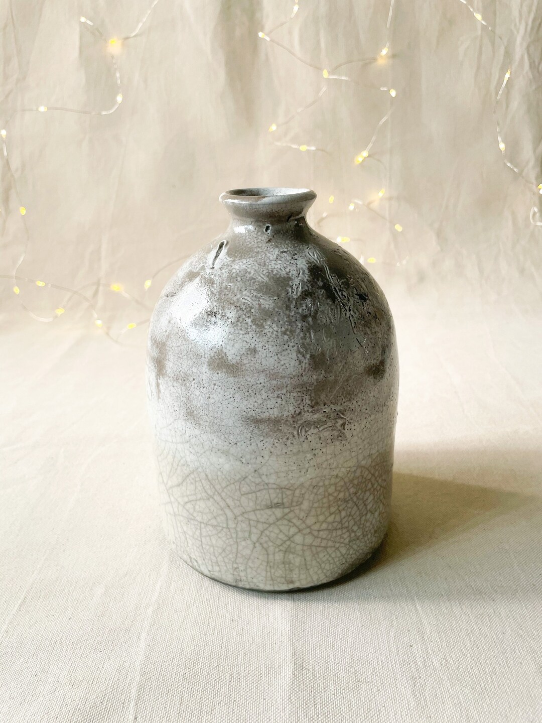 Multicolor Vase, Raku Vase, Bud Vase, Shiny Vase, Flower Vase, Handmade ...