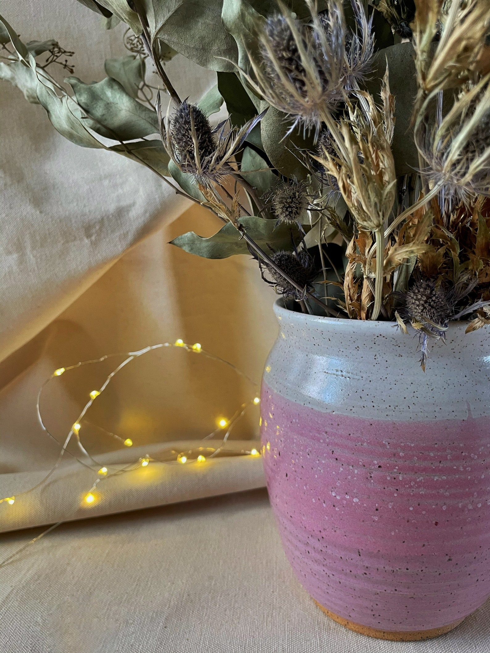 Pink Ribbed Vase Ceramic Vase Blue Vase Country House Vase - Etsy