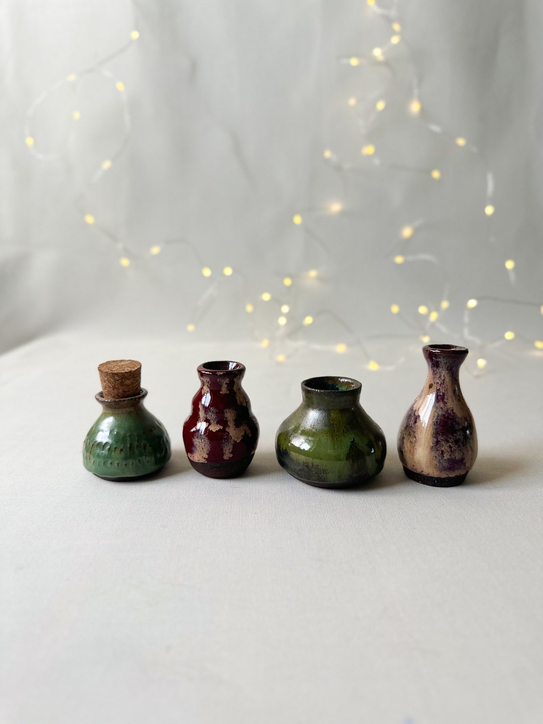 Ceramic Vase, Bud Vase, Tiny Vase, Miniature Vase, Stoneware Vase ...