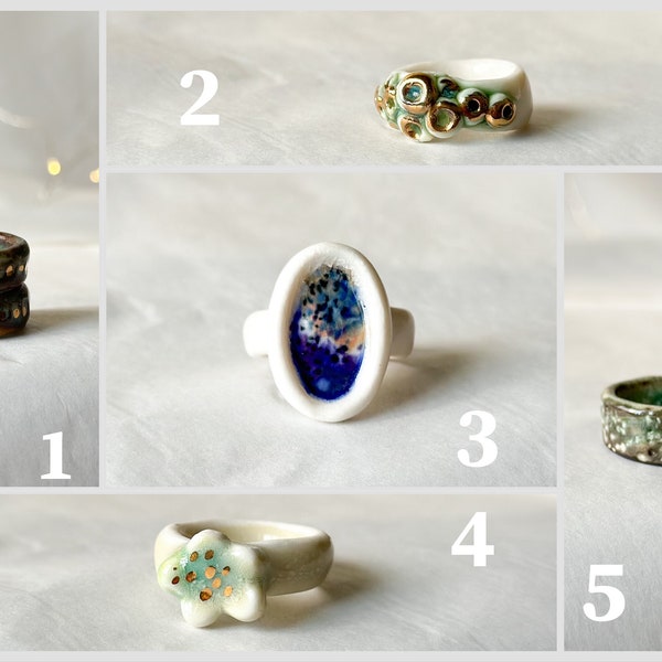 Ceramic Ring - Etsy