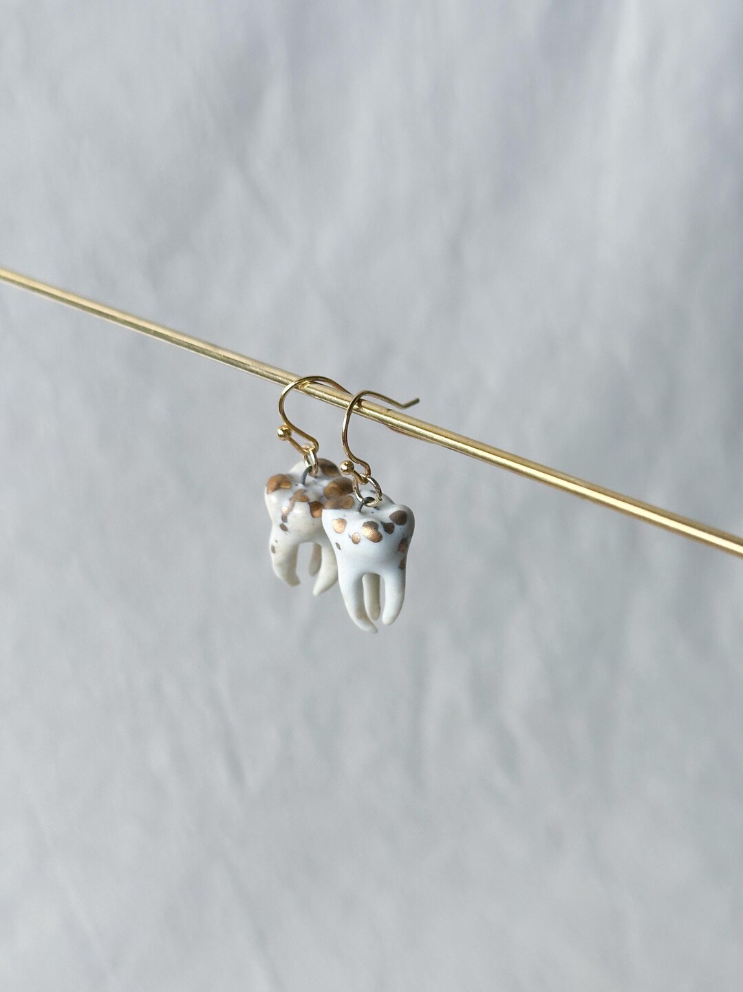 Human Tooth Earrings, Molar Tooth,tooth Earrings, Ceramic Earrings ...