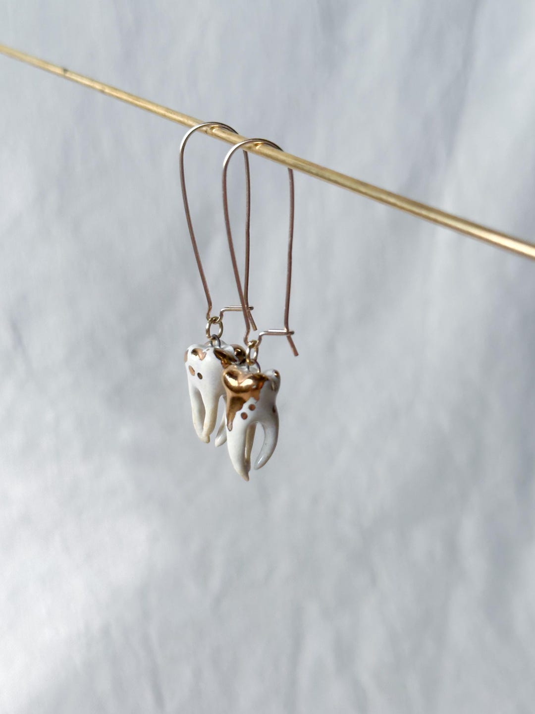 Human Tooth Earrings, Molar Tooth,tooth Earrings, Ceramic Earrings ...