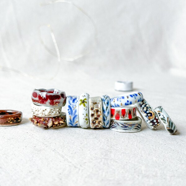 Ceramic Ring - Etsy