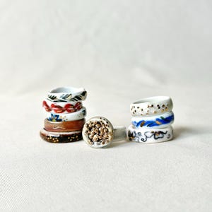 Ceramic Ring, US Size 10.5 Ring, Ceramic Jewelry, Handmade Ceramic Ring ...