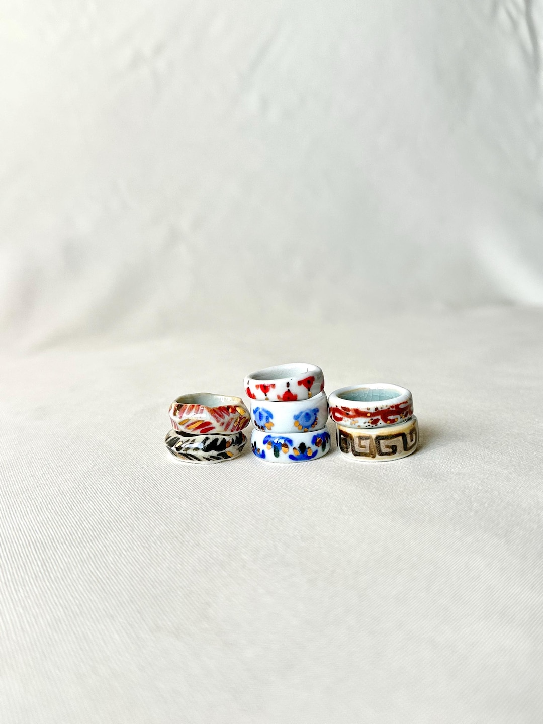 Ceramic Ring, US Size 6.5 Ring, Ceramic Jewelry, Handmade Ceramic Ring ...