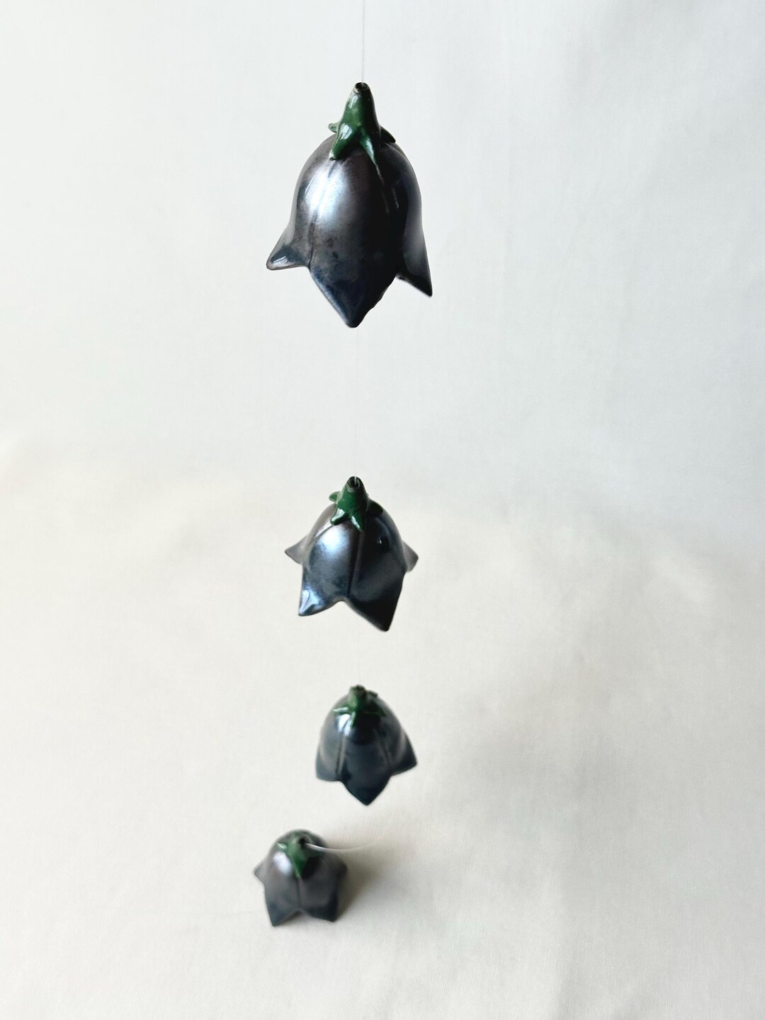 Floral Wind Chime, Bluebell Hanging, Bell Hanging , Ceramic Hanging ...