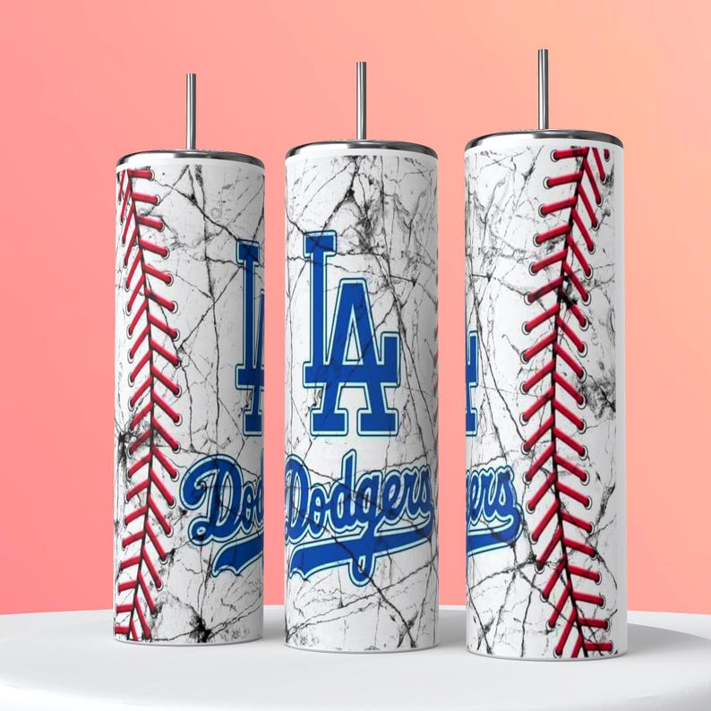 LA Dodgers MLB Los Angeles World Series 20 Oz Sports Tumbler Great Gift ...
