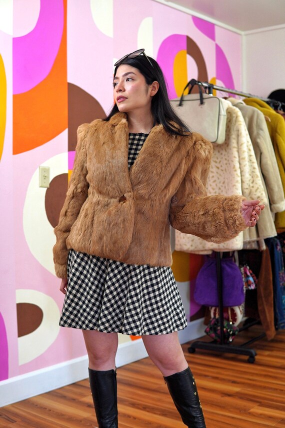 Vintage Rabbit Fur Coat made in Korea - munimoro.gob.pe