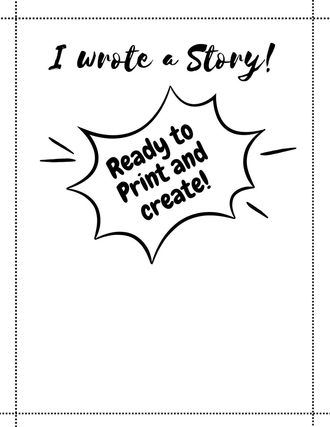 DIY Kids Story Book - Printable - Etsy