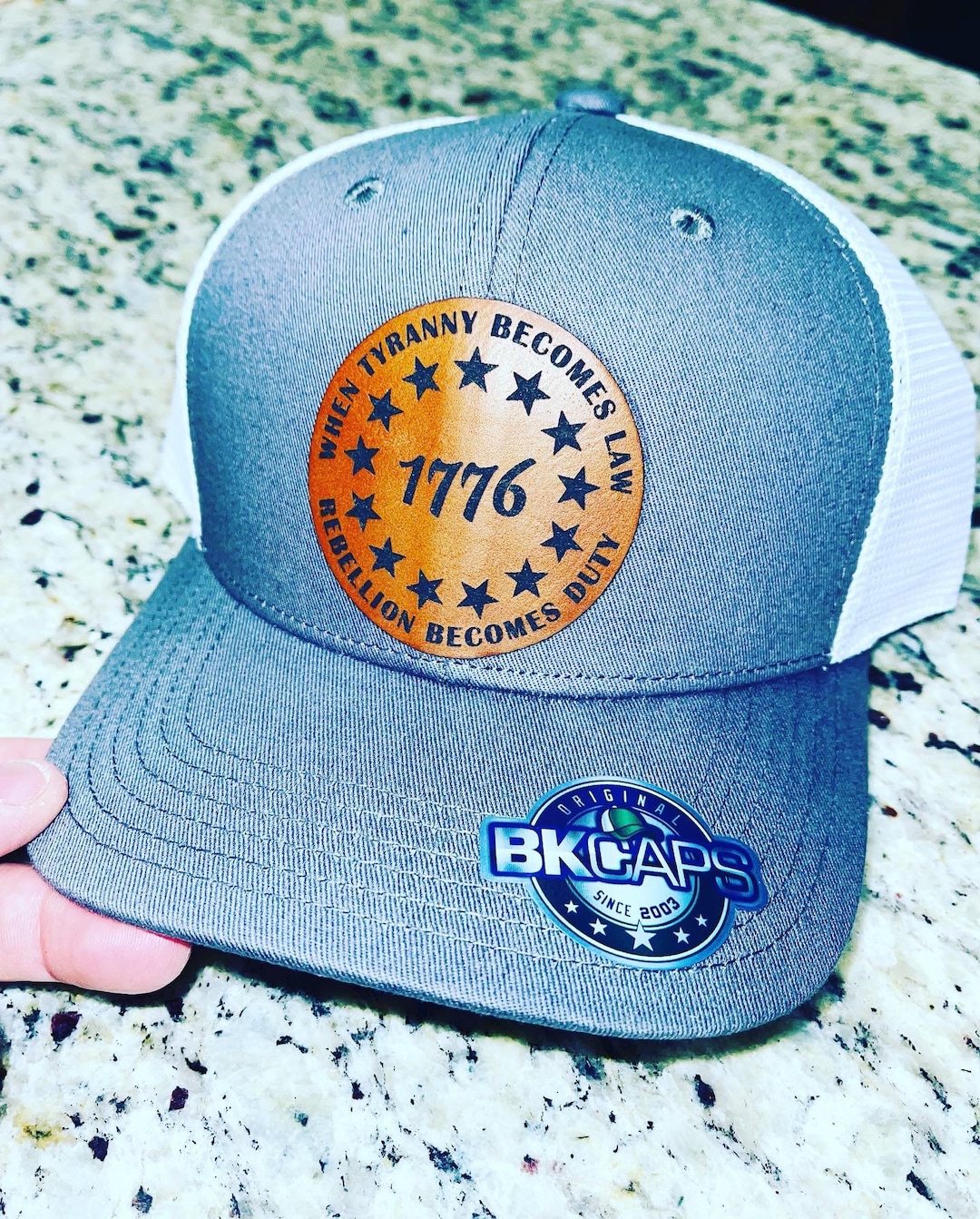 WE THE PEOPLE 1776 Hats, Bk Caps, Sports Caps, Logo Hats, Laser Engraved Leather Patch, Company ...