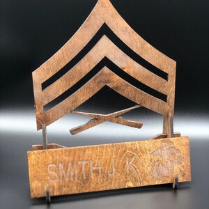 USMC Desk Rank/ Nameplate/ Military Retirement Gift/ Promotion Decor - Etsy