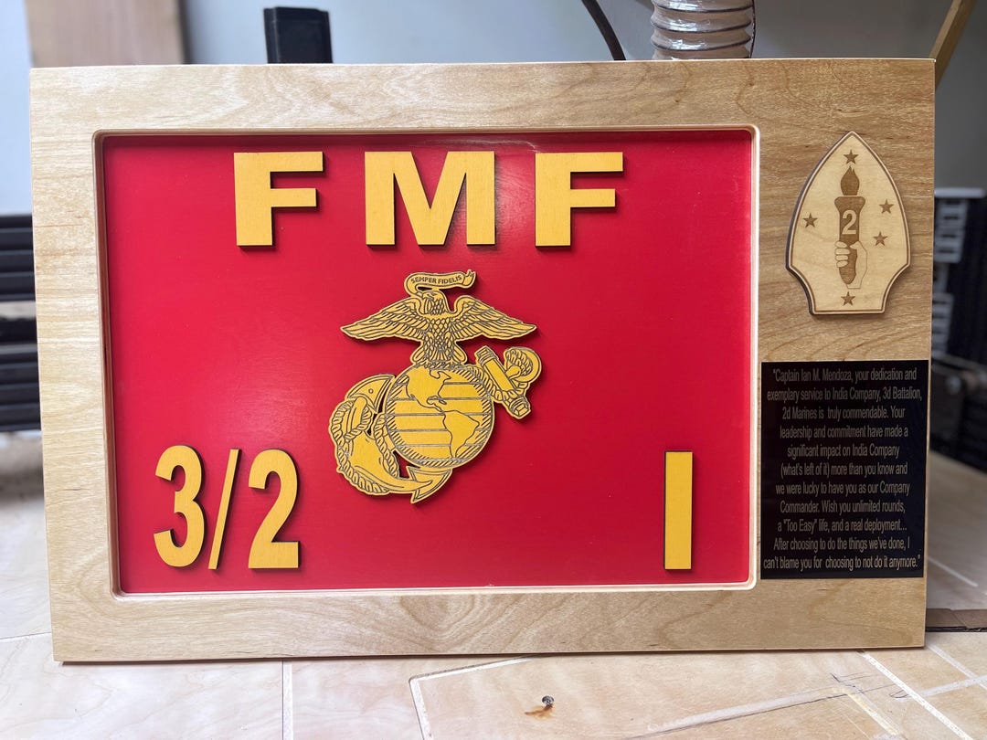 Usmc Wooden Guidon Flag Replica - Etsy