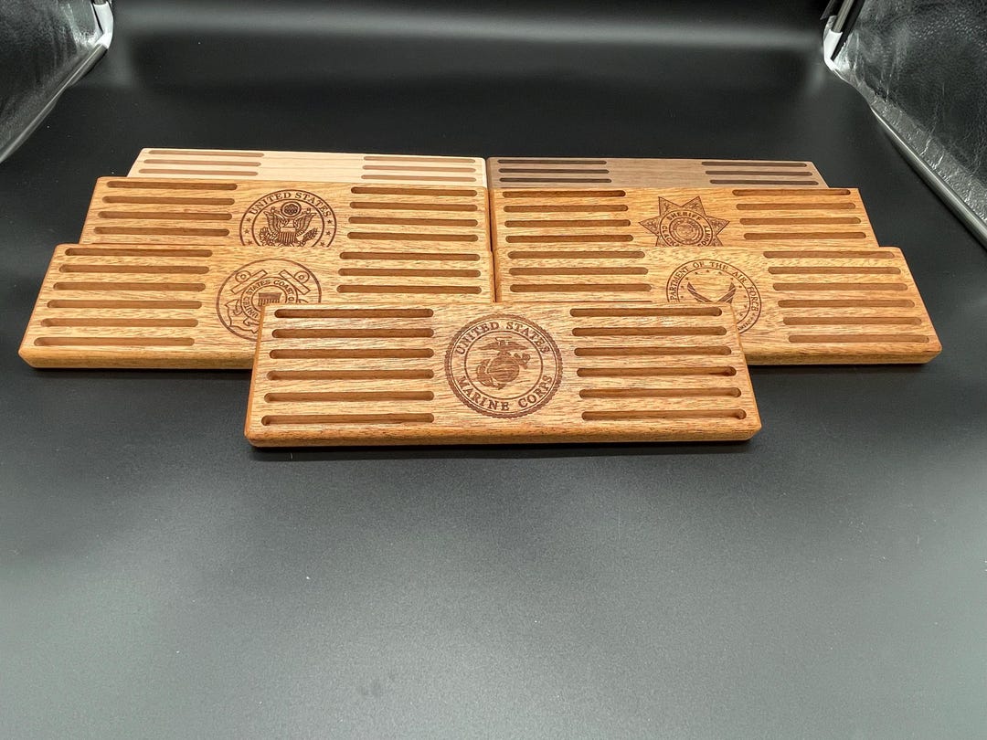 Custom Laser Engraved Challenge Coin Display Personalized Coin Holder ...