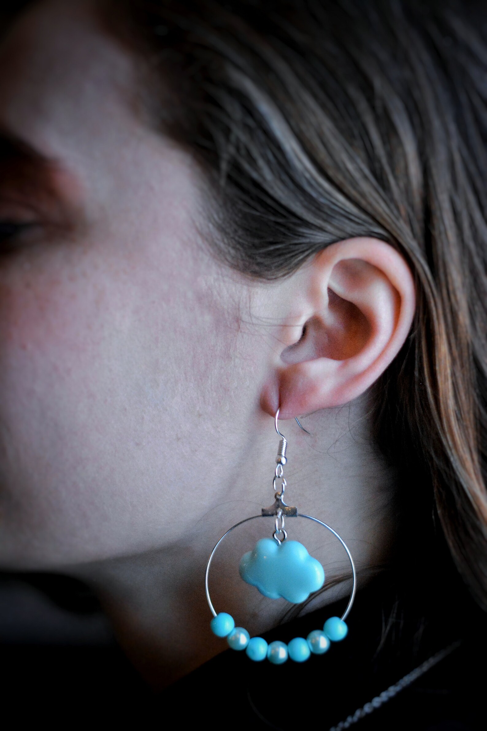Rainbow Cloud Earring Hoops Rainbow Earrings Cloud Earrings - Etsy