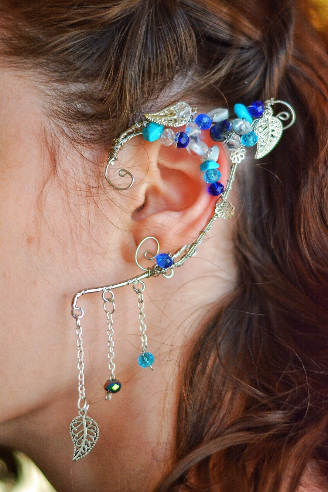 Water Elf Ear Cuff Ice Elf Ear Cuff Water Fairy Cosplay - Etsy