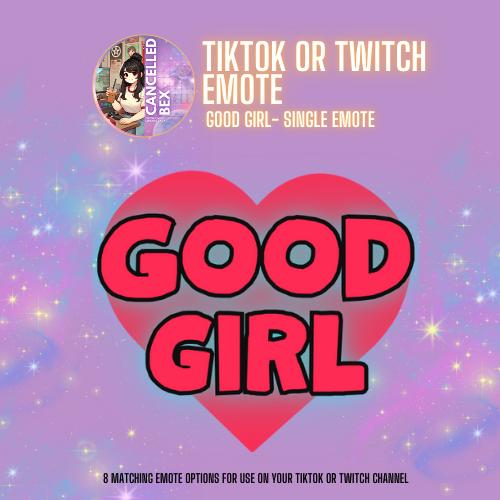 TIKTOK EMOTE - Good Boy/girl - Tiktok - Digital Download - Etsy
