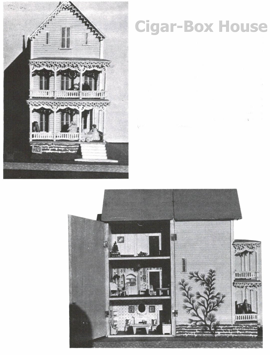 Vintage DIY Miniature Cigar Box House 14" X 11" X 5 1/2" PDF Digital ...