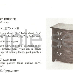 Vintage Dollhouse Doll House Miniature Balsa Wood Furniture - Chests (5 ...