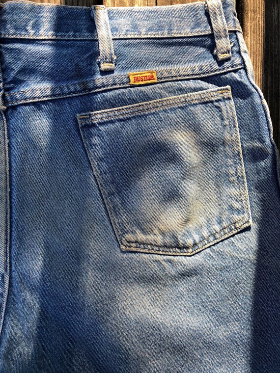 Vintage Rustler faded cutoffs with stenciled dream ca… - Gem