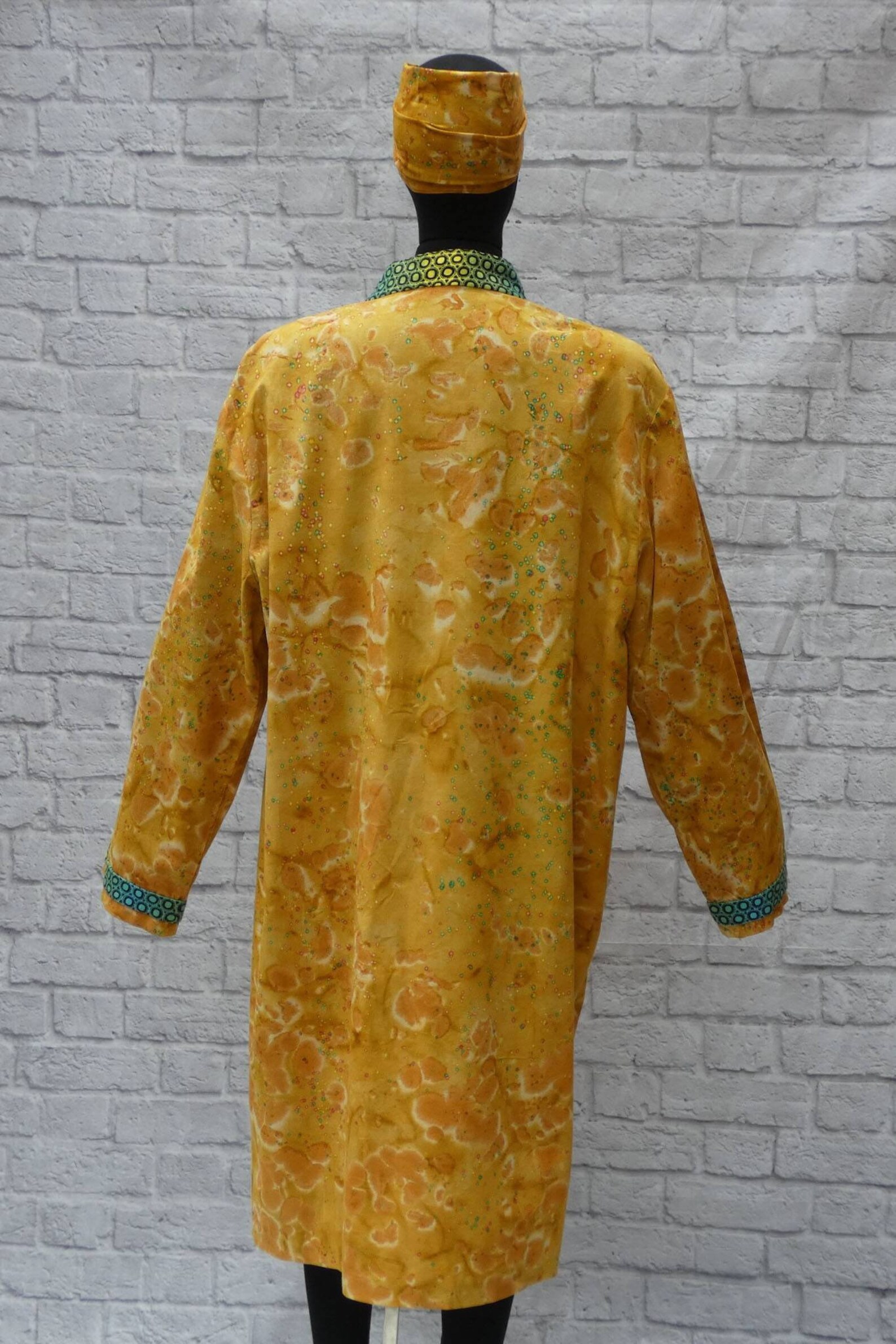 Exotic Indonesian cotton batik jacket coat and cover-up.Knee - Etsy.de