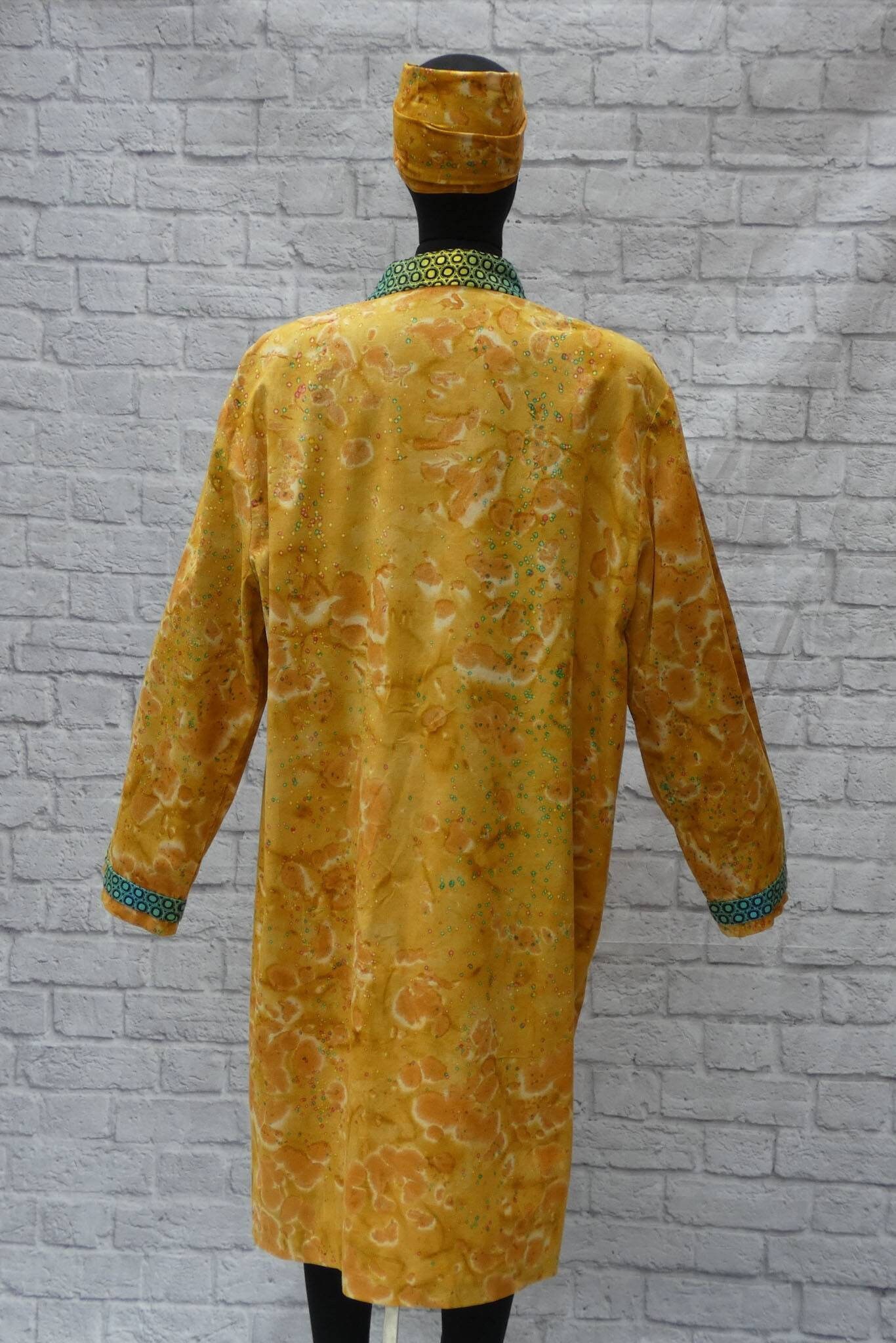 Exotic Indonesian cotton batik jacket coat and cover-up.Knee | Etsy