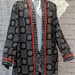 Unisex Gye Nyame African Mudcloth Duster, Loosefitting, Unlined, Long ...