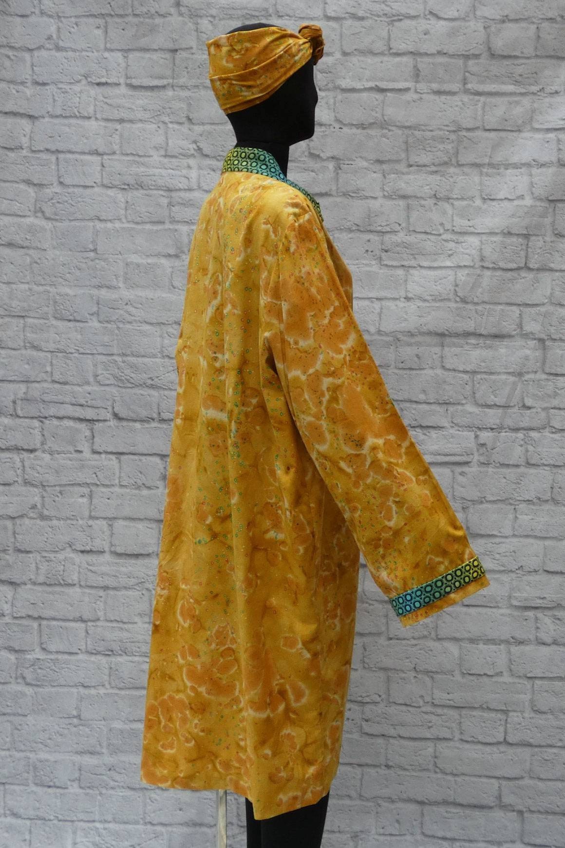 Exotic Indonesian cotton batik jacket coat and cover-up.Knee - Etsy.de