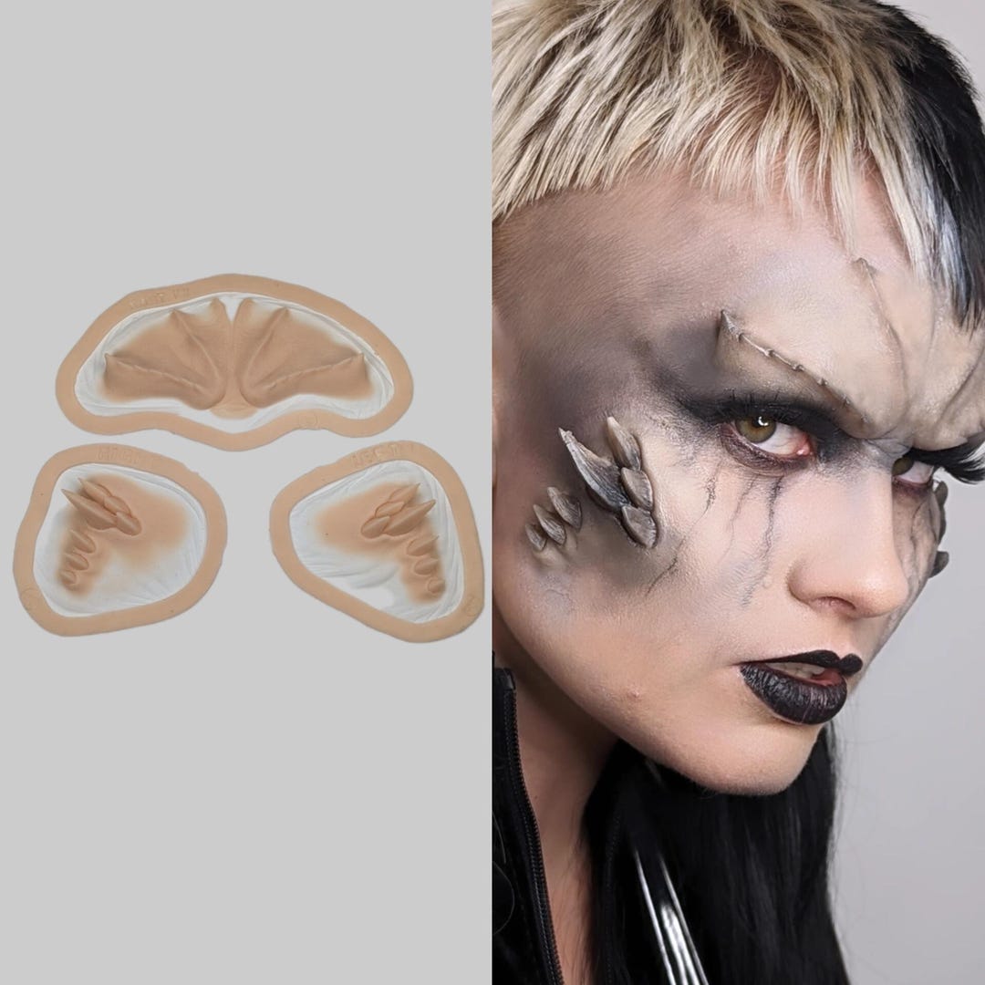 Lilith Silicone Prosthetic Forehead and Cheek Pieces - Etsy