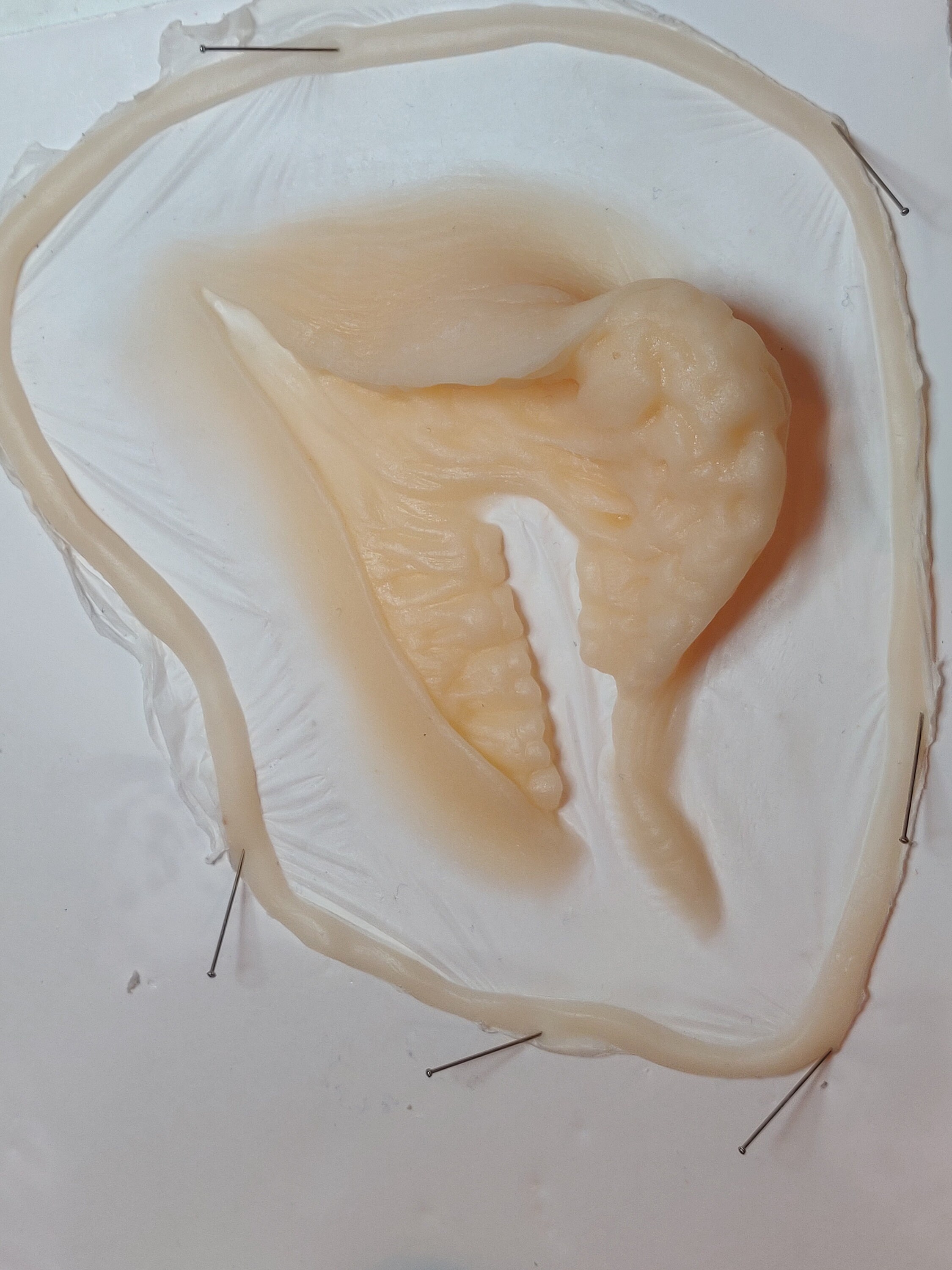 Split cheekhalf face Prosthetic SFX Makeup silicone | Etsy