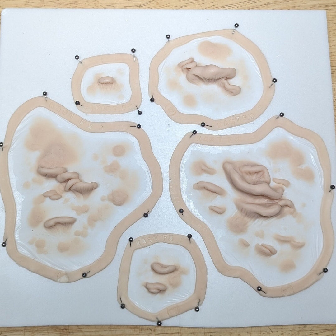 Mushroom Silicone Prosthetic SET2, Fungus, Cordyceps Full Set. Infected ...